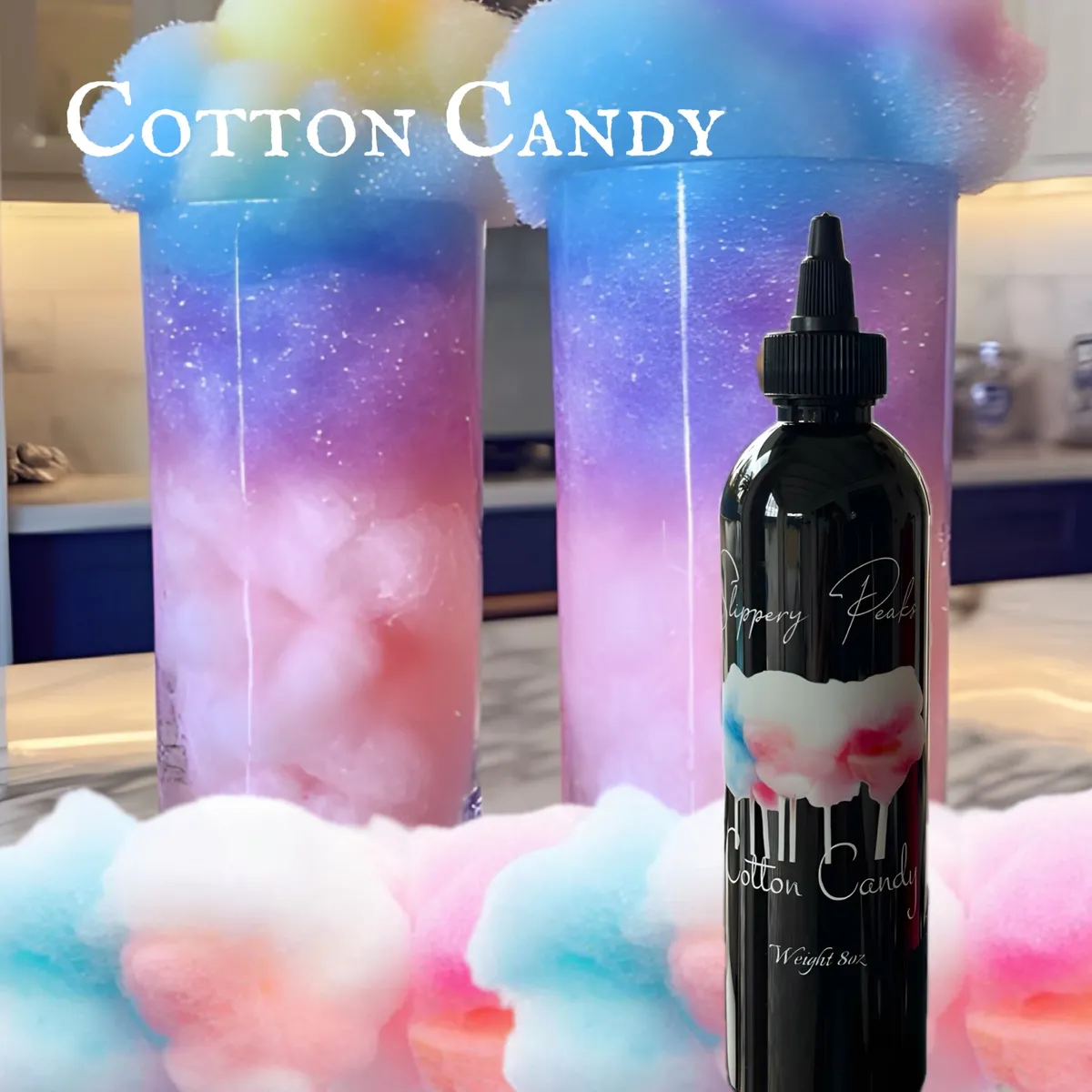 8oz Cotton Candy Squeeze Wax - Slippery Peaks Bath and Beauty